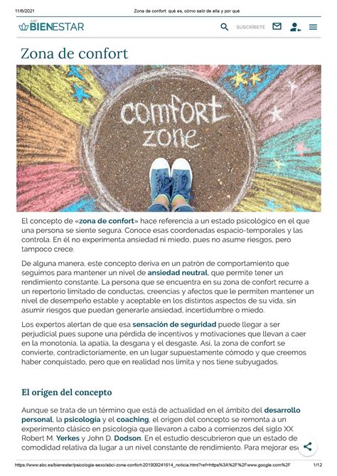 Zona de confort qué es cómo salir de ella y por qué 11 6 2021 Zona