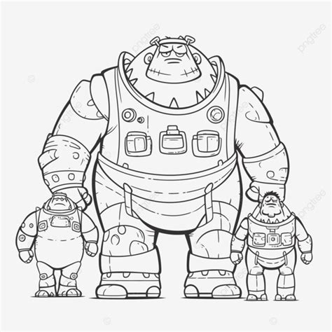 Dibujos Para Colorear De Los Gigantes De Disney Vector Png Dibujo De