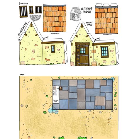 Paper House Model Storybook House Etsy Paper Models Paper Models