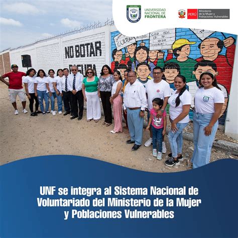 Unf Se Integra Al Sistema Nacional De Voluntariado Del Ministerio De La