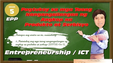 Pagtukoy Sa Mga Taong Nangangailangan Ng Angkop NaProdukto At Serbisyo