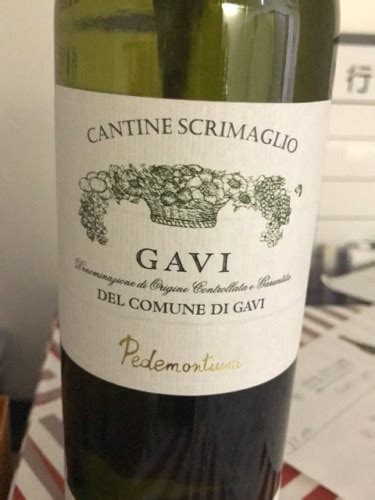 2014 Scrimaglio Pedemontium Gavi Del Comune Di Gavi Vivino US
