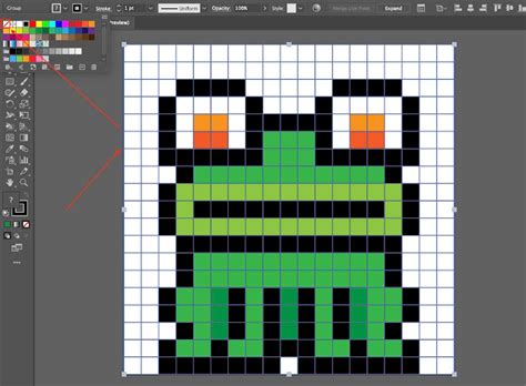 How To Make Pixel Art In Illustrator For Beginners