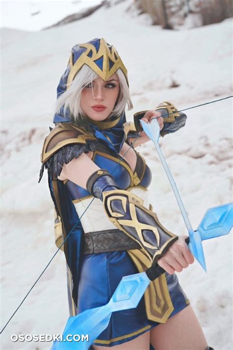 Armored Heart Ashe League Of Legends Naked Cosplay Asian 8 Photos