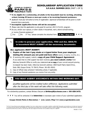 Fillable Online Scholarship Application SP Scholarship2022 Free