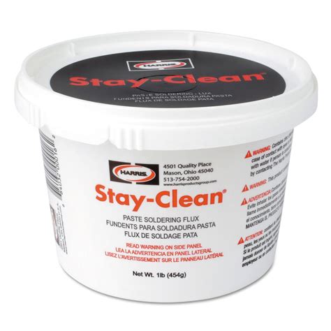 Harris SCPF1 Stay Clean Paste Soldering Flux 1 Lb Jar Power