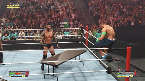 WWE 2K22 Randy Orton VS John Cena Table Didn T Break RKO YouTube