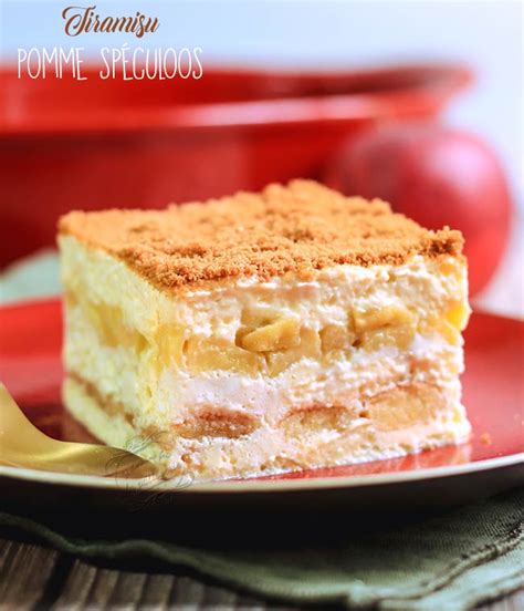 Tiramisu pommes caramélisées et spéculoos Madame Michu