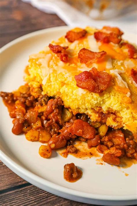 Cowboy Cornbread Casserole Is An Easy Ground Beef Casserole Recipe
