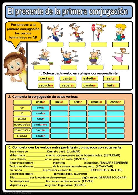Ejercicios Sobre El Presente De Indicativo