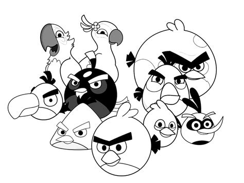 Dibujo De Angry Birds Para Colorear Y Pintar 10311