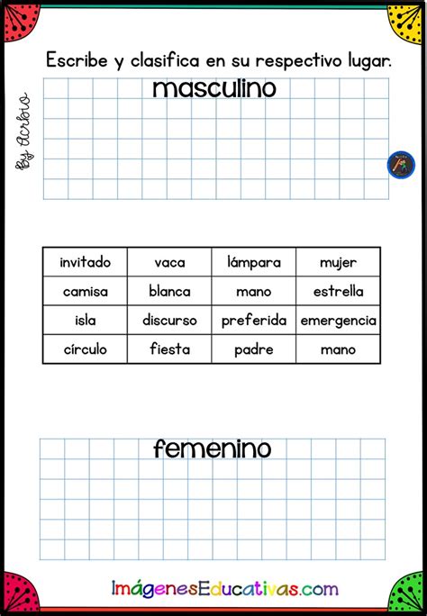 MI CUADERNO DE REPASO SINGULAR PLURAL Y MASCULINO FEMENINO 27
