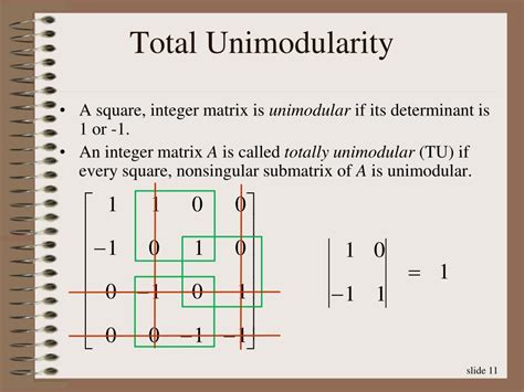ppt linear programs with totally unimodular matrices powerpoint presentation id 3807093