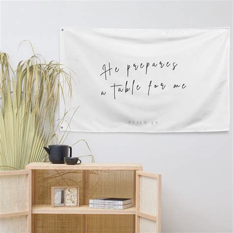 Psalm 23 Scripture Verse Banner Bible Verse Home Decor Tapestry