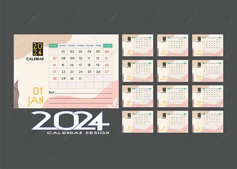 Calendar Minimalist 2024 Caril Cortney