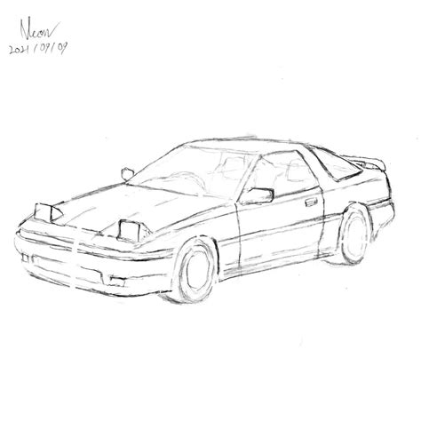 Toyota Supra Coloring Pages Coloring Nation