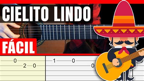 Cómo Tocar CIELITO LINDO TUTORIAL DE GUITARRA FÁCIL YouTube