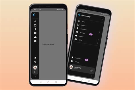 Animated Collapsible App Drawer For Flutter