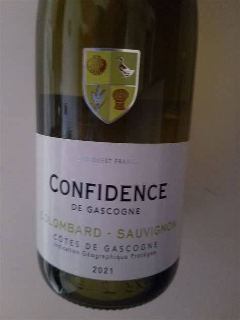 2021 Baron d Albian Côtes de Gascogne Confidence de Gascogne France