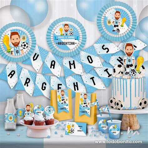 GRATIS Mundial Qatar 2022 Kit imprimible decoración Football theme