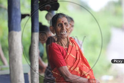 Image Of Indian Old Woman Smiling With Crooked Teeth Ua Picxy