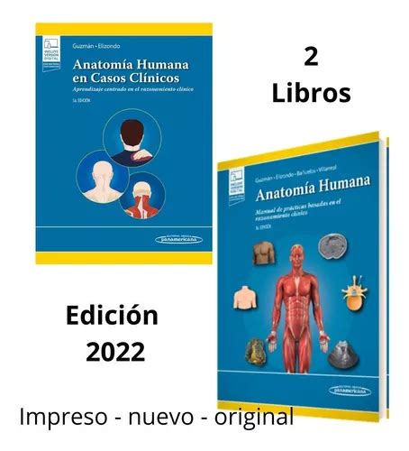 Paquete 2 Libros Guzman Anatomía Humana Manual Casos