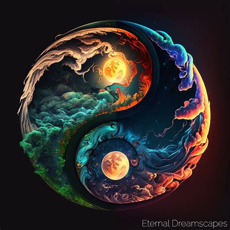 Yin Yang Art Nebula Harmony Yin Yang Art Yin Yang Designs Yin
