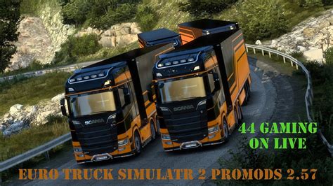 EURO TRUCK SIMULATOR PROMODS 2 57 ON CONVOY MODE WITH TRUCK MODS