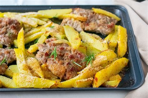 Salsicce E Patate Al Forno Con Vino Bianco