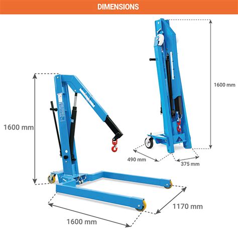 Chèvre de levage pour palette Pliable et transportable