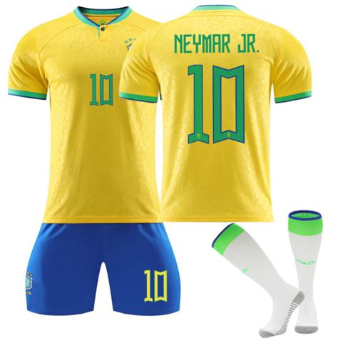 Qatar Fotbolls Vm Brasilien Hem Neymar Jr Tr Ja Samba Fotboll