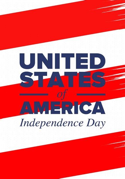 Premium Vector Independence Day In United States Of America The
