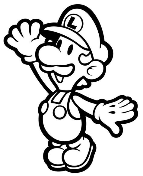 Coloriage Luigi et Mario télécharger et imprimer gratuit sur