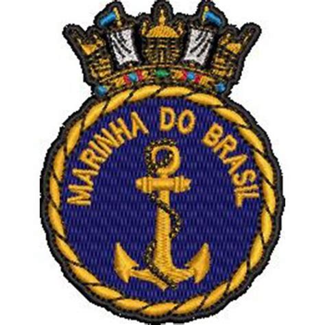 Patch Bordado Marinha do Brasil 8x6 cm Cód 6184