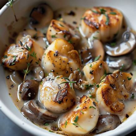 Recette De Blanquette De Saint Jacques Aux Champignons