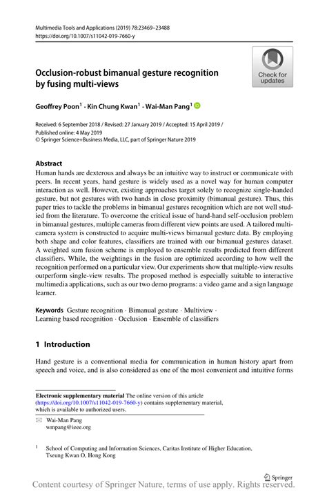 occlusion robust bimanual gesture recognition by fusing multi views request pdf