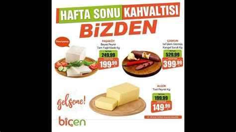 Biçen Market Hafta Sonu Kampanyalar 27 28 Ocak 2024 YouTube