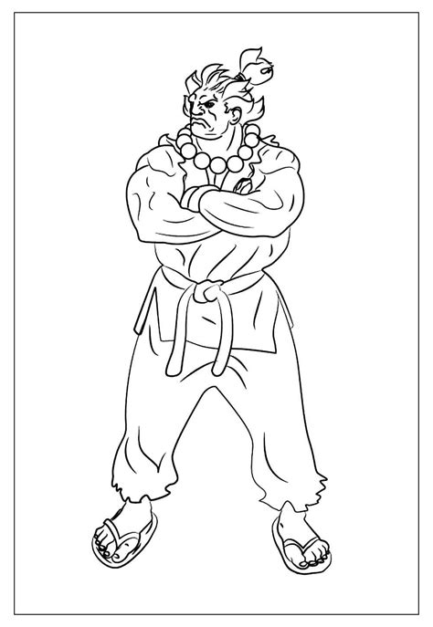 Desenhos De Street Fighter Para Colorir E Pintar