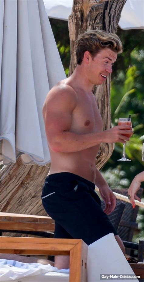 Will Poulter Sunbathing Shirtless On A Beach The Men Men
