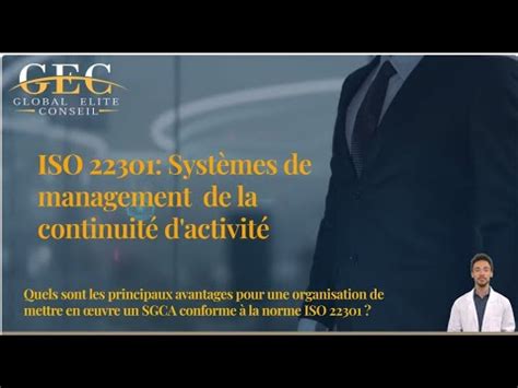 07 Avantages de mettre en place un Système de Gestion de la Continuité