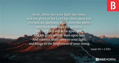 Isaiah 60 1 3 ESV Bible Study Meaning Images Commentaries