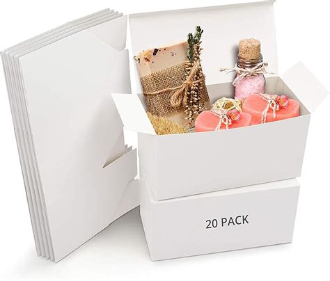 Belle Vous Boite Cadeau Blanc Kraft Lot De 20 Boite Cadeau Vide De