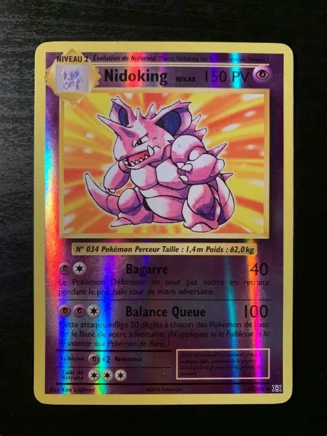 CARTE POKÉMON REVERSE Nidoking 45 108 XY12 XY Evolution Français EUR 9