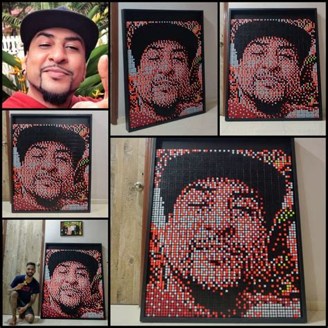 Illusion Rubik S Cube Mosaic Portrait Of Rob From Mad Pogo Mosaic