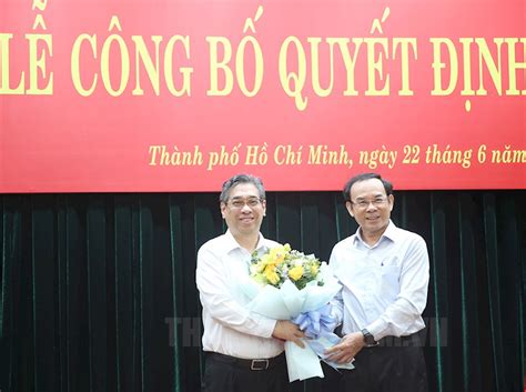 Đồng chí Trần Kim Yến giữ chức Chủ nhiệm Ủy ban Kiểm tra Thành ủy TPHCM