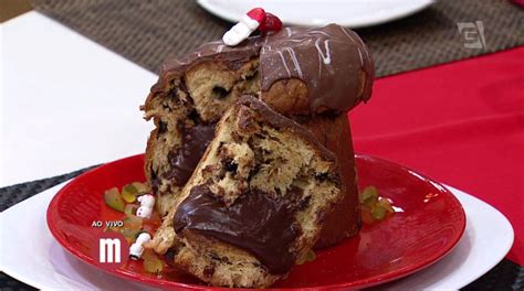 Panetone Trufado Receita TV Gazeta