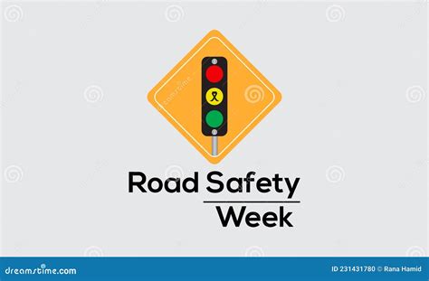 Global Road Safety Week Banner Design In White Background Vector