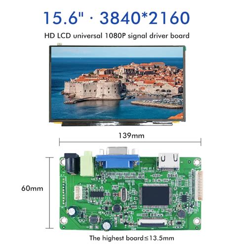 Youritech Lq156d1jx01 Controller Board 15 6 Inch 3840 2160 Lcd Module