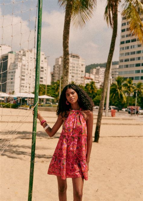 Robe Gabriela Sézane x FARM Rio Floral bela Sézane