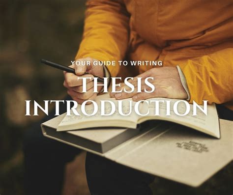 How To Write A Thesis Introduction Example And Useful Tips